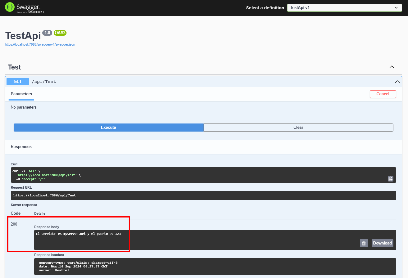 Aplicando el patrón de configuración Options Pattern en un API con .NET